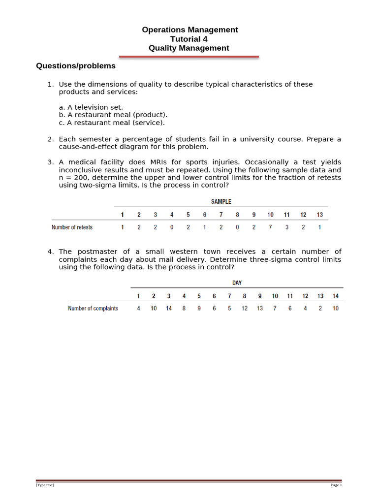 POMG6713 Operations Management v4-2 | PDF