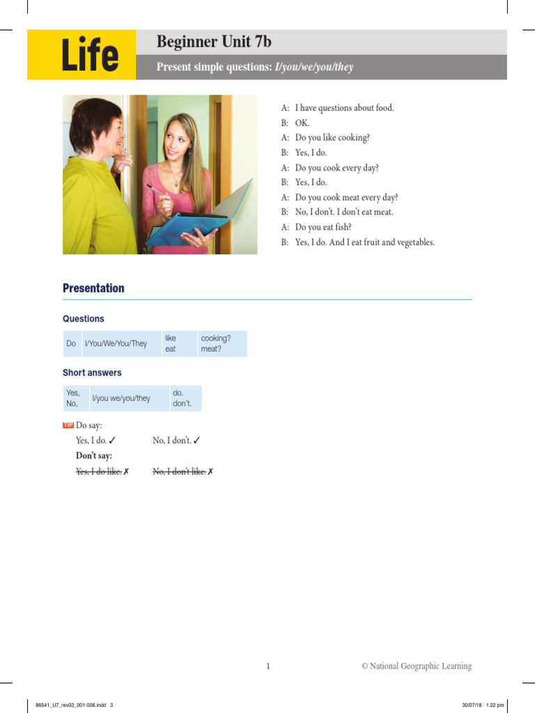 Beginner GW 07b | PDF | Foods