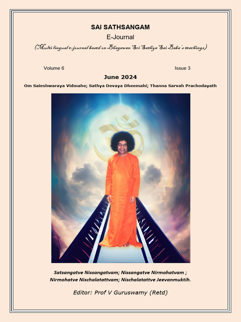 SAI SATHSANGAM - Sai E-Journal - 23 June 2024 | PDF