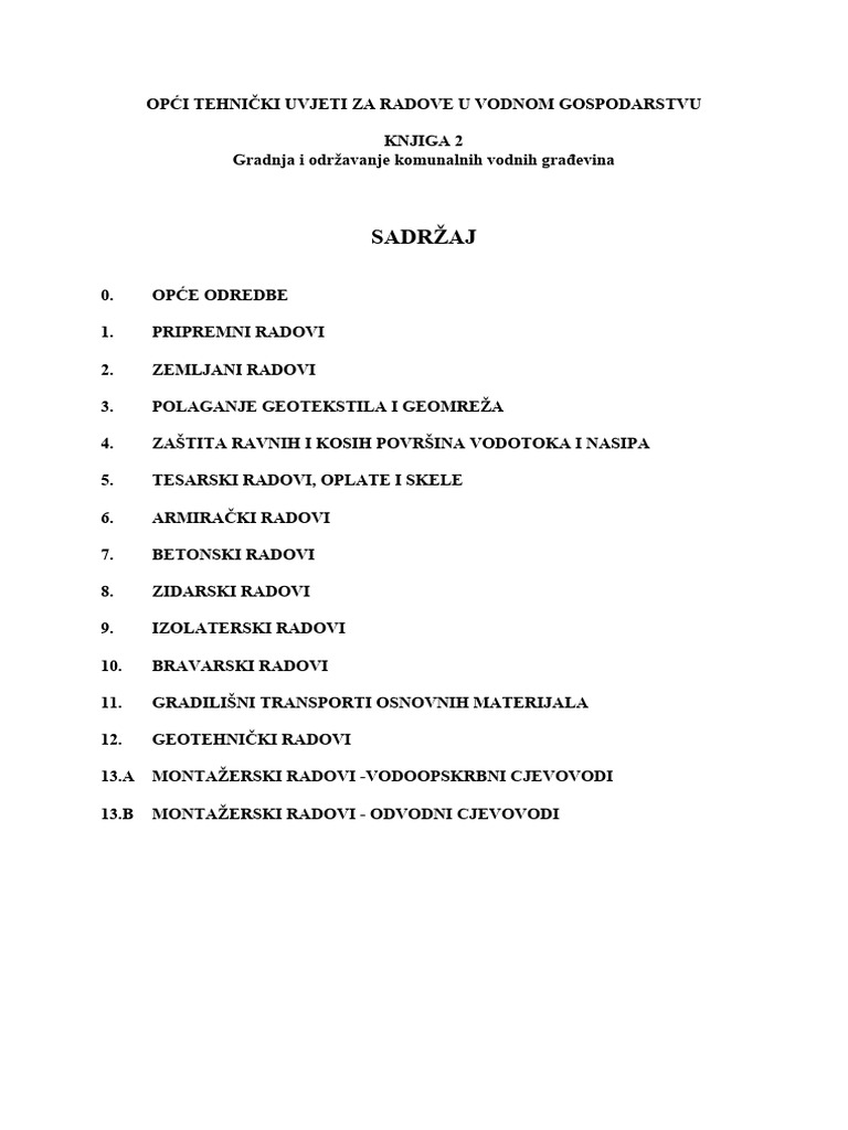 Knjiga 2 - Sadrzaj | PDF