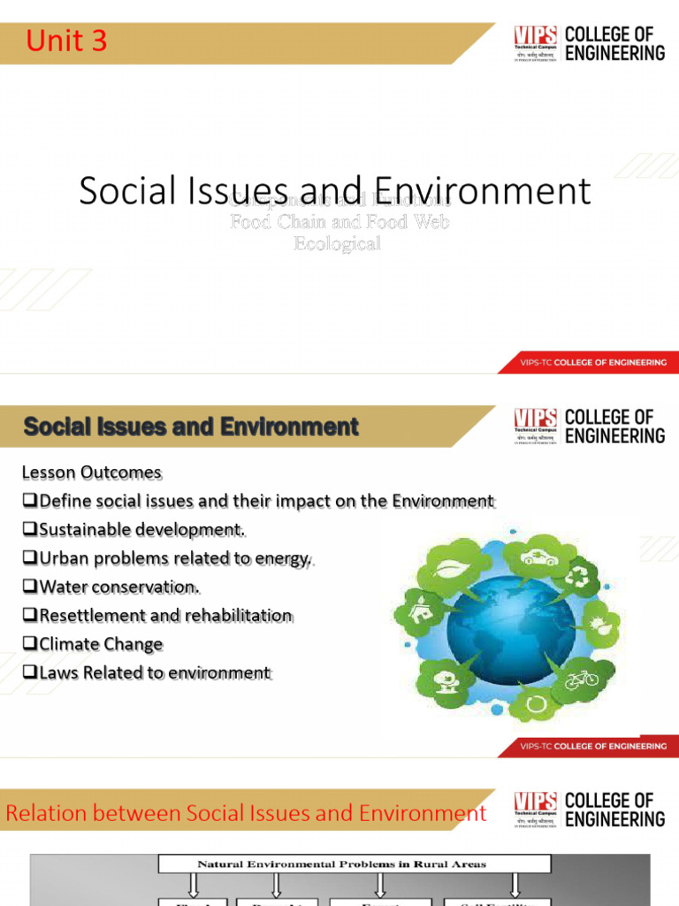 Social Issues and Environment Unit 3 | PDF | Sustainability ...