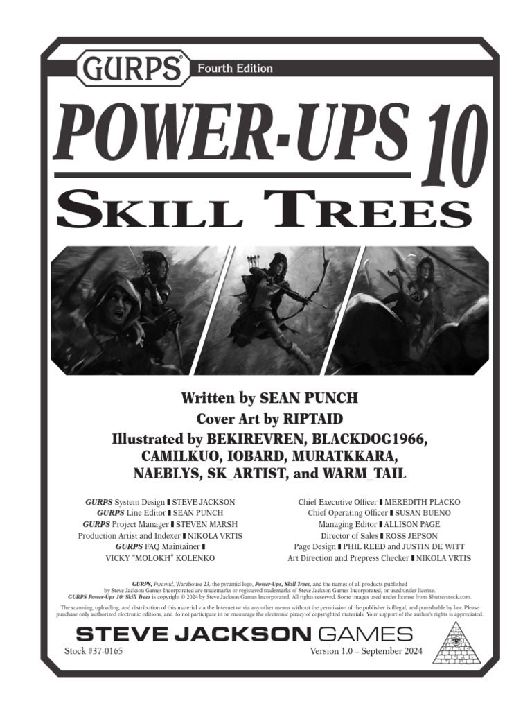 GURPS Power-Ups 10 Skill Trees Preview | PDF | Role Playing Games