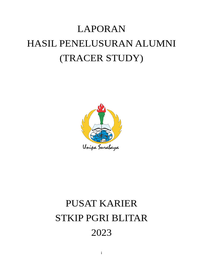file Laporan hasil penelusuran alumni | PDF