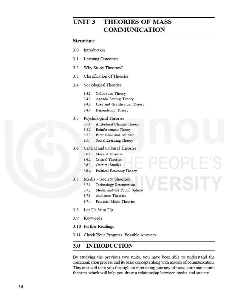 IGNOU MAJMC Unit 3 | PDF | Critical Theory | Feminism IGNOU MAJMC Unit 3 | PDF | Critical Theory | Feminism