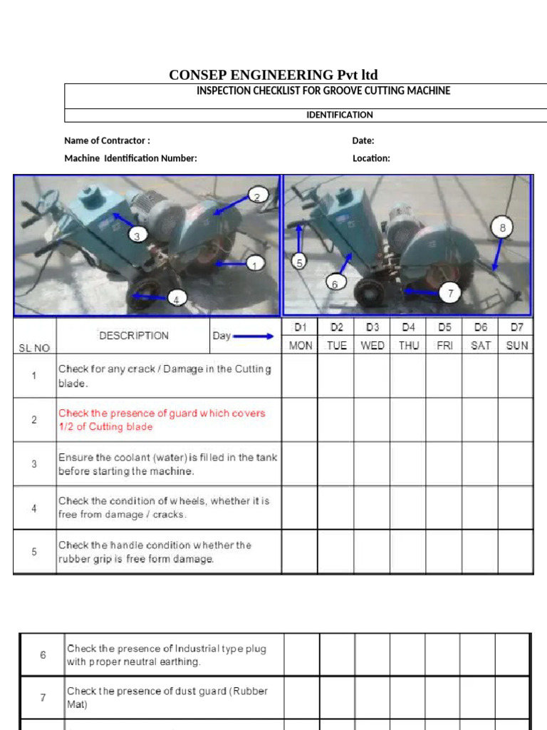 Groove Cutting Machine | PDF