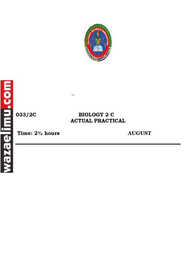 Biology 2c Msa | PDF