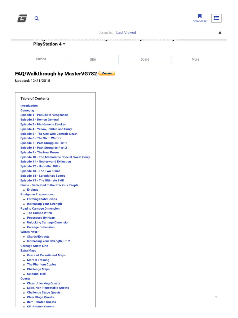 Disgaea 5 - Alliance of Vengeance - FAQ - Walkthrough - PlayStation 4 ...