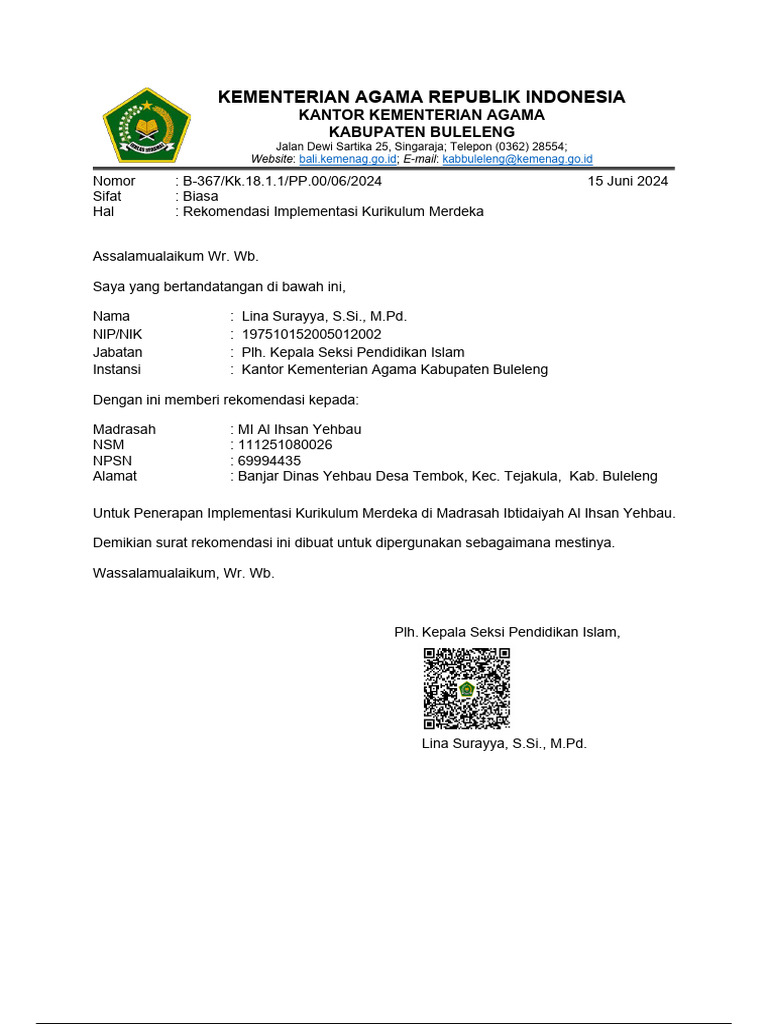 Rekomendasi PENDIS IKM | PDF