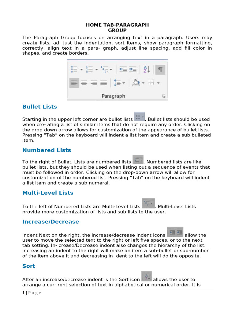 Paragraph Formatting 2 | PDF | Paragraph | Microsoft Word