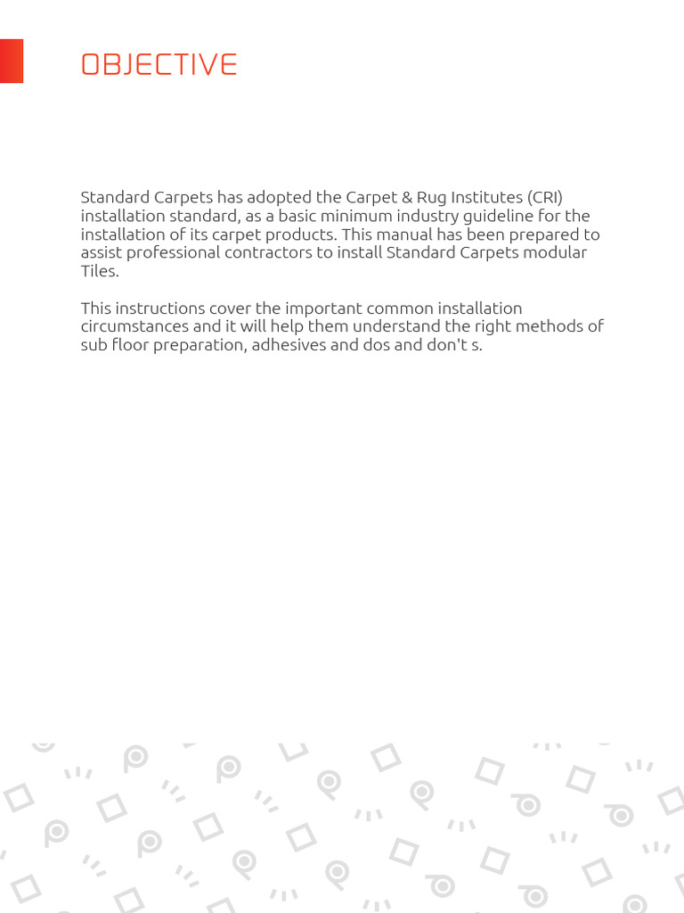 CRI Carpet Installation Guidelines | PDF | Art | Technology & Engineering