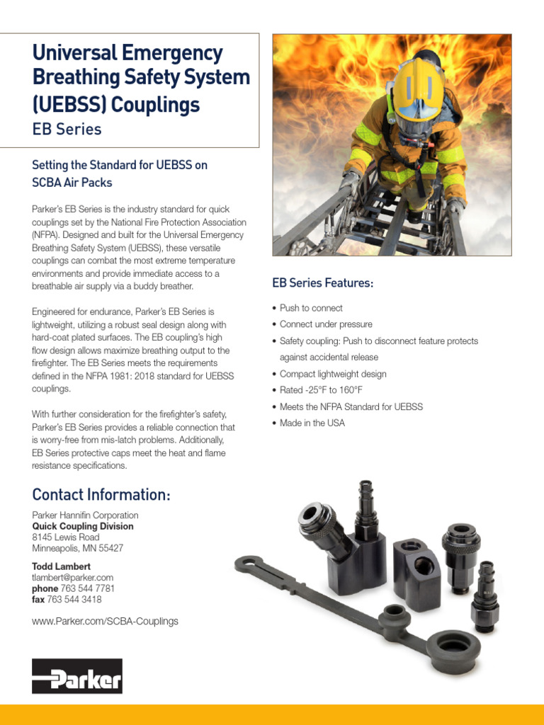 EB Series SCBA Coupling Bulletin | PDF | Technology & Engineering