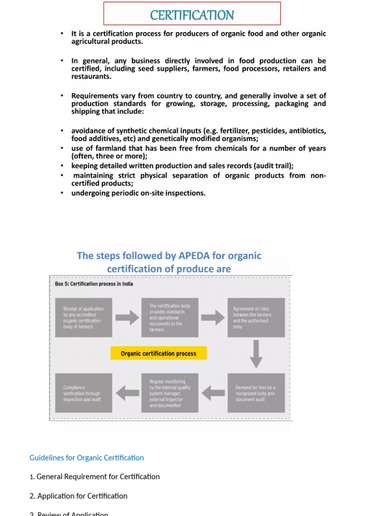 Organic Certification | PDF
