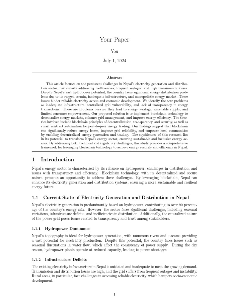 Latex | PDF | Electrical Grid | Infrastructure