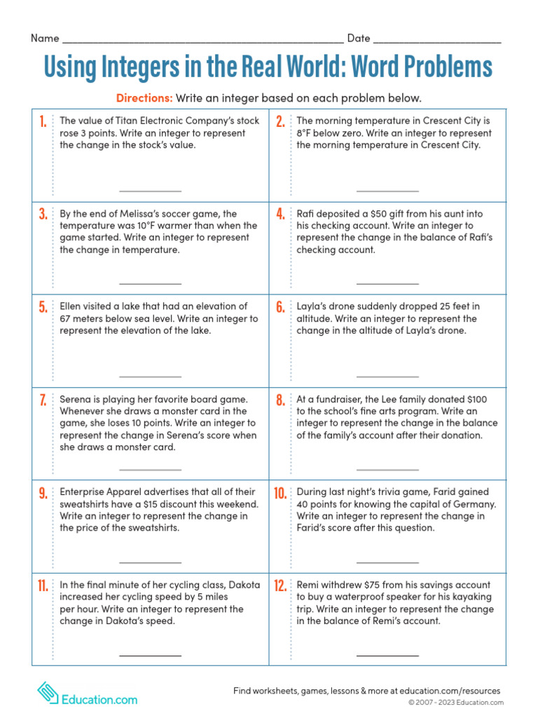 Integers 2 | PDF | Earth Sciences | Physical Geography