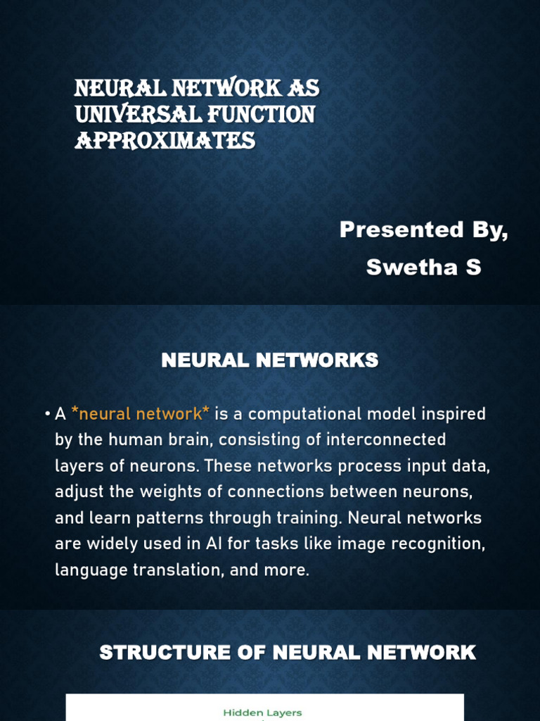 Neural Networks: Universal Function Approximation | PDF | Artificial ...