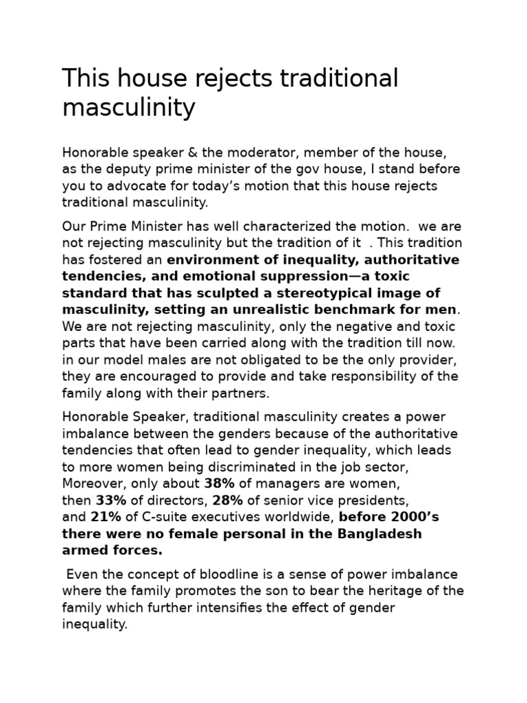 Rejecting Toxic Masculinity Norms | PDF | Masculinity | Violence