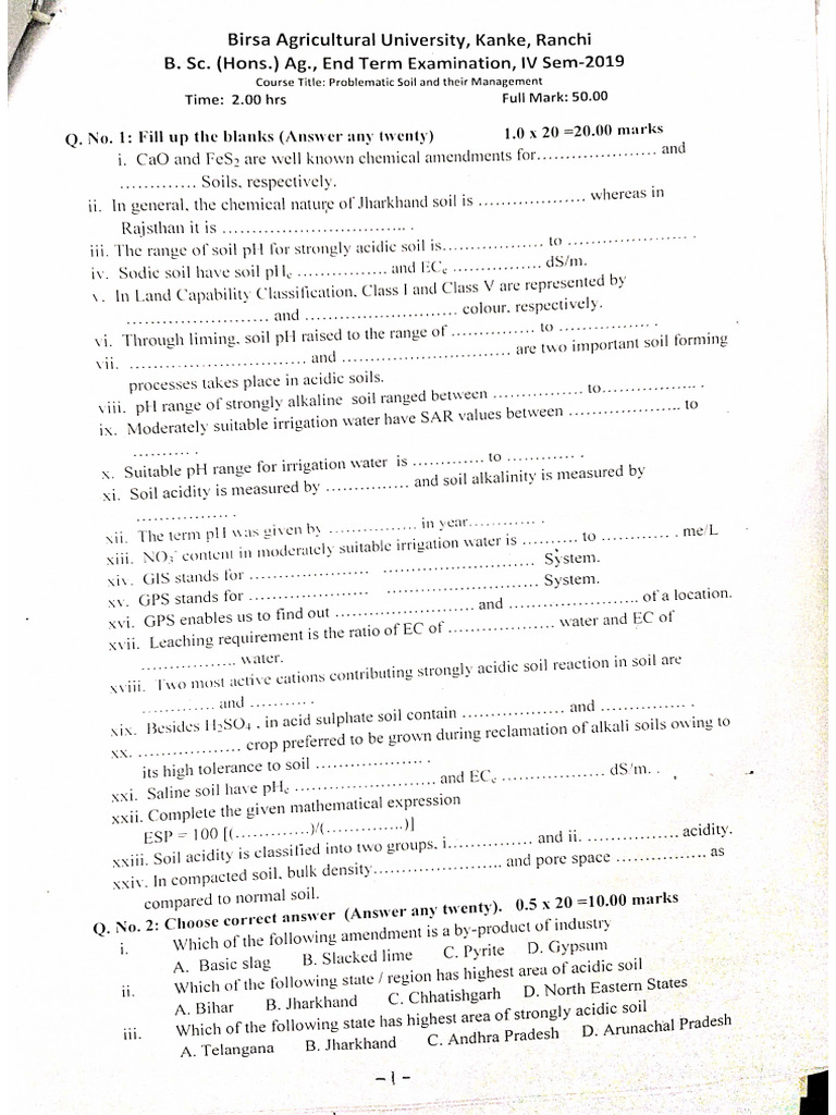 Problematic Soil PYQ | PDF