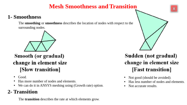 Mesh Smoothness and Transition | PDF