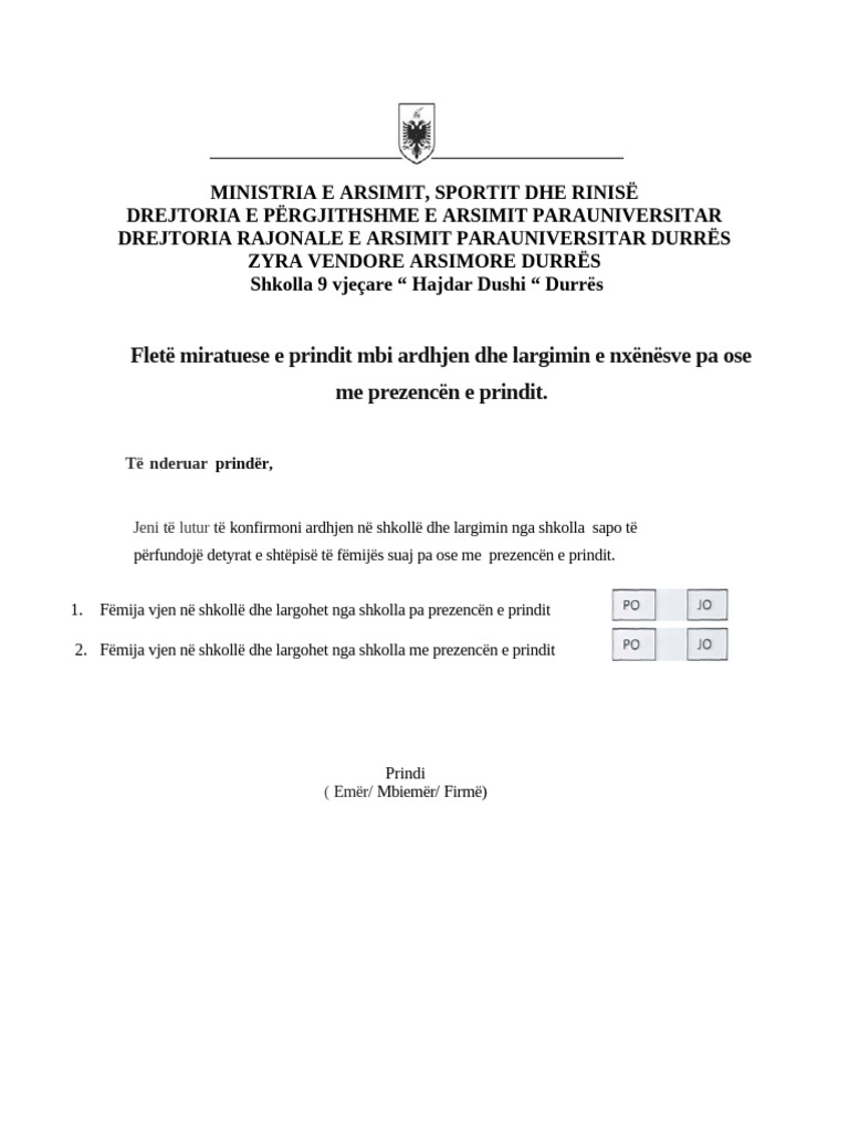 Formular Konfirmimi | PDF