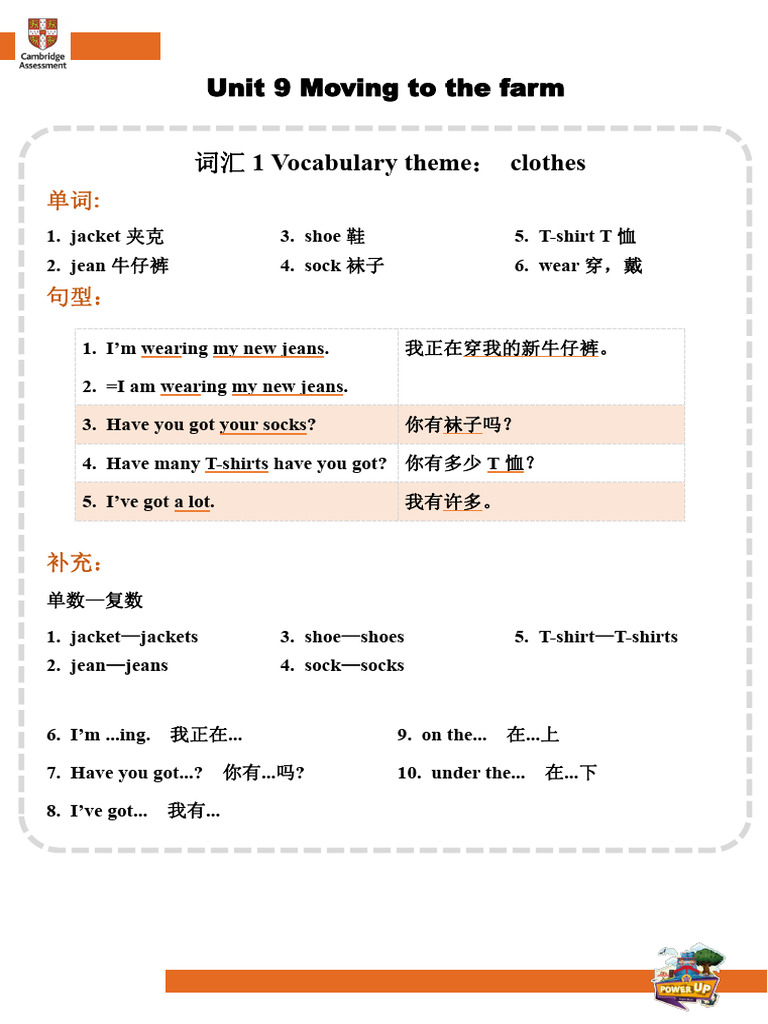 PU0 U9指引单 | PDF