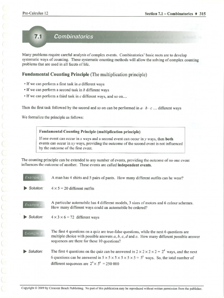 Combinatorics | PDF Combinatorics | PDF