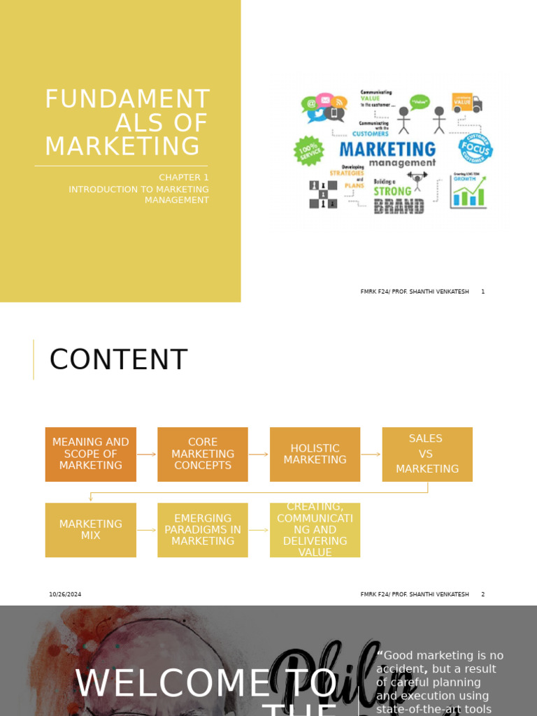 Chapter 1 Introduction To Marketing | PDF | Marketing | Demand