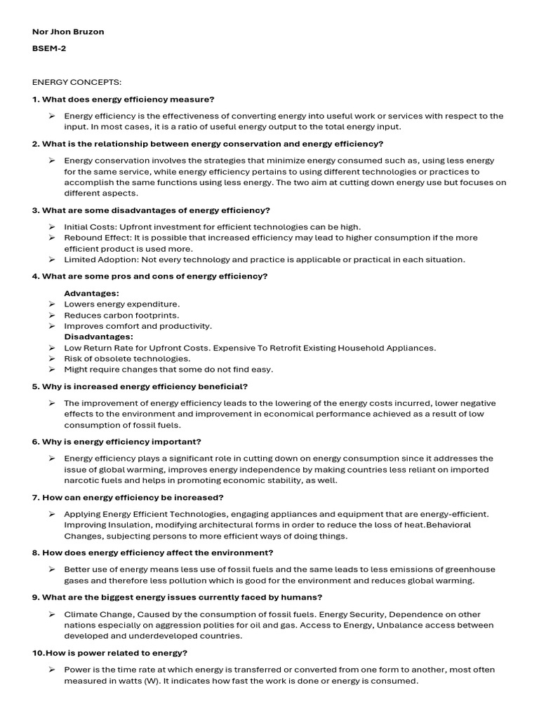 Activity 9 | PDF | Efficient Energy Use | Energy Conservation