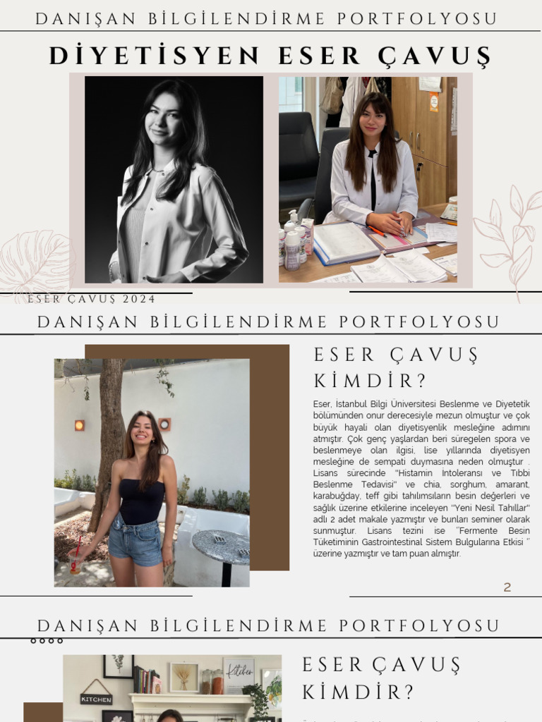 Danışan Bilgilendirme - Dyt. Eser Çavuş | PDF