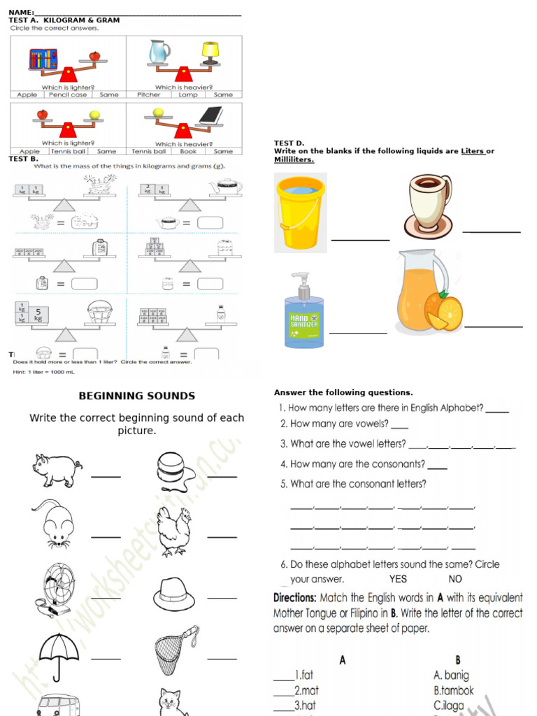 PT English & Science | PDF