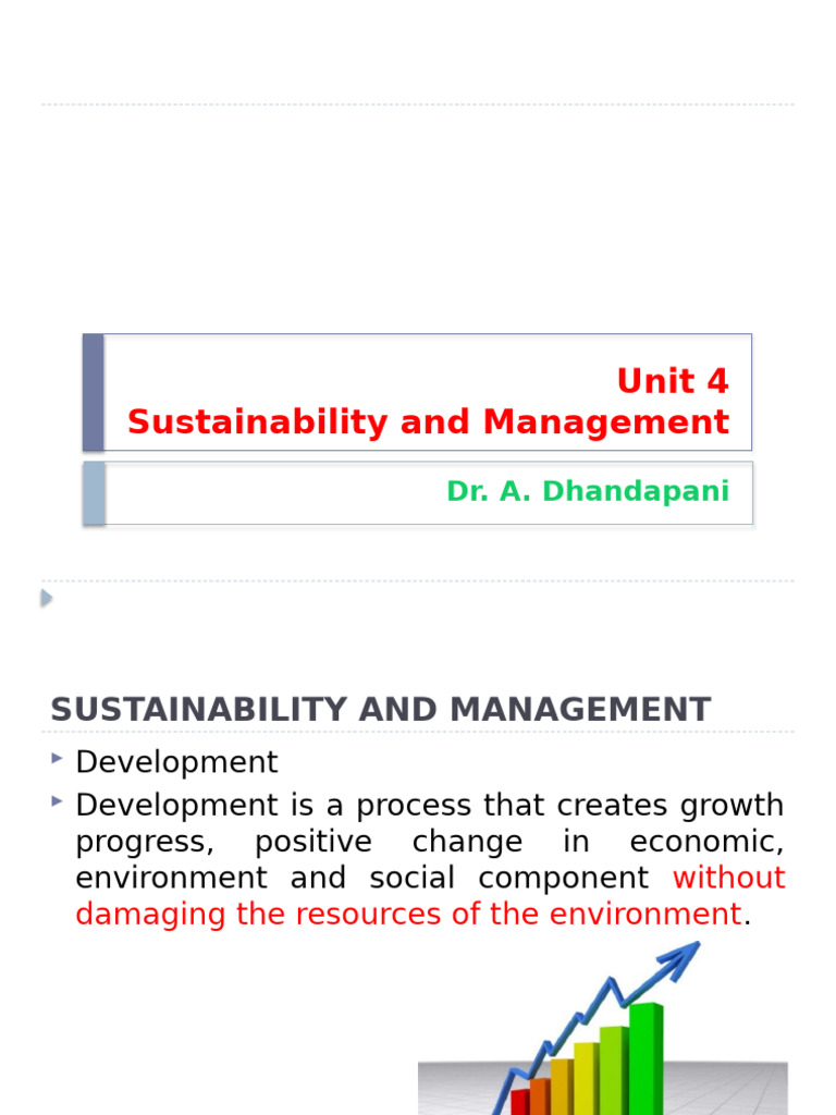 Unit 4 Sustainability and Management | PDF | Gross Domestic Product ...