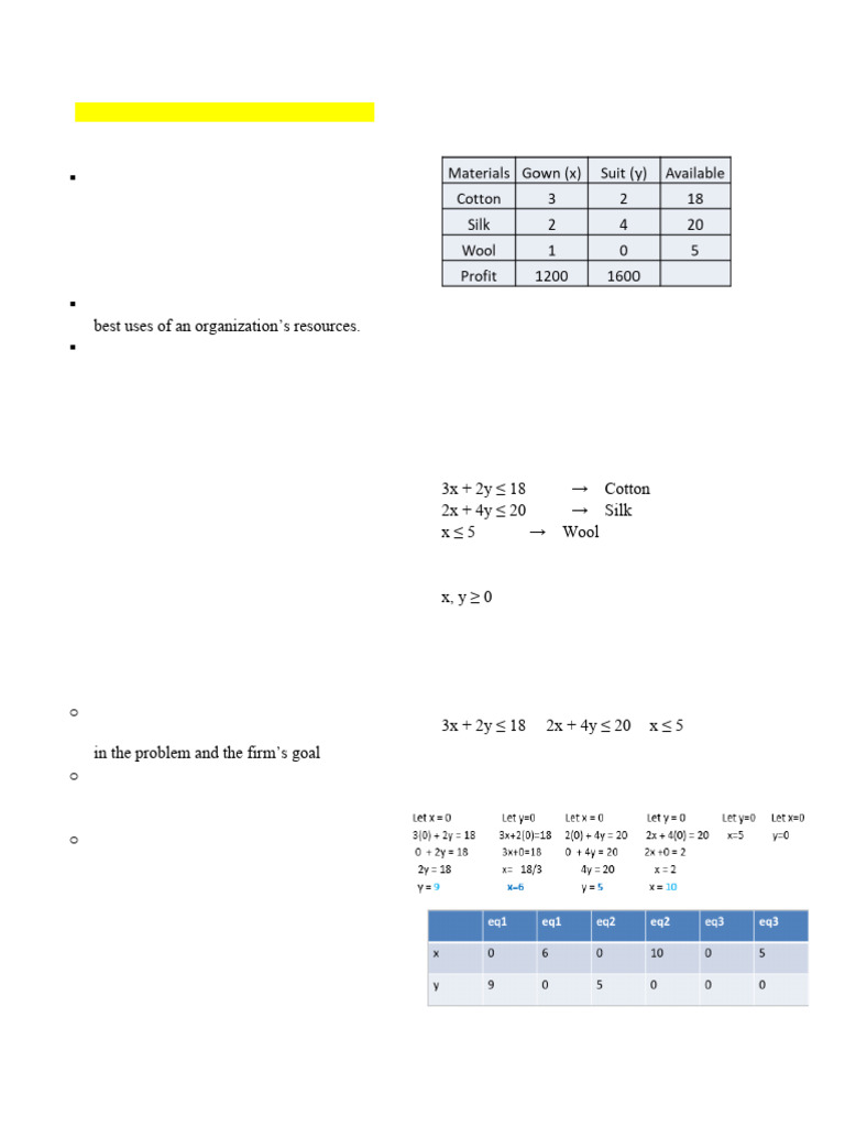 Module 1-2 - MANSCI-Reviewer | PDF | Mathematical Optimization | Linear Programming
