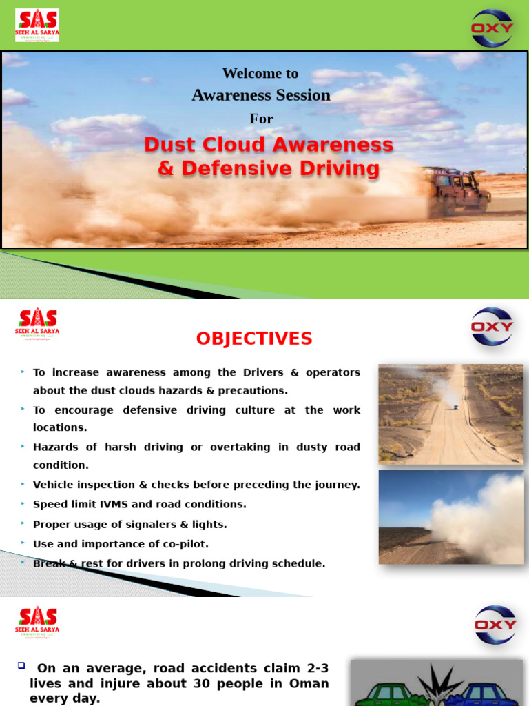Dust Cloud & Defensive Driving | PDF