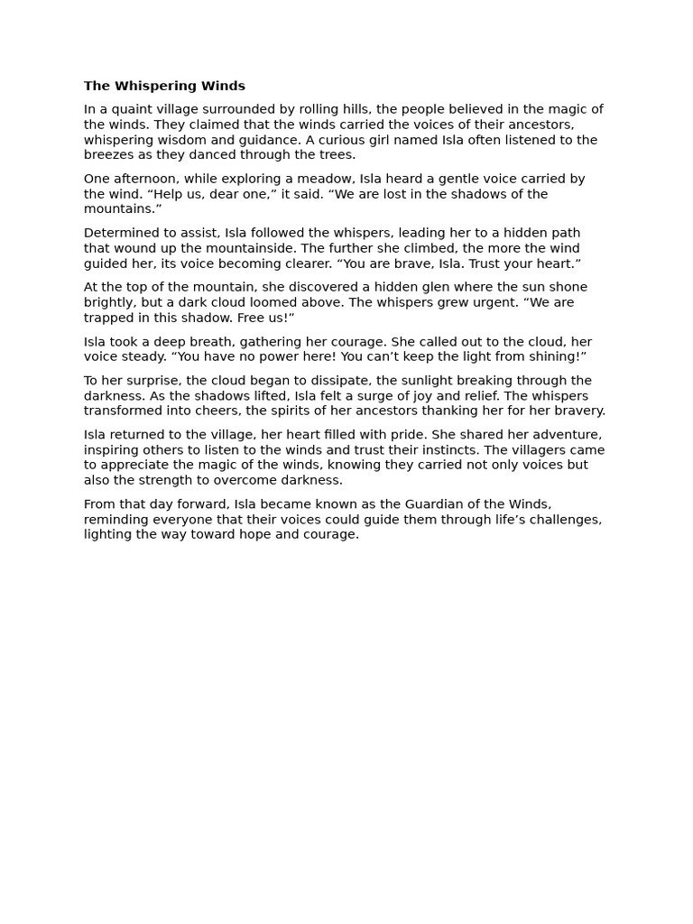 The Whispering Winds | PDF