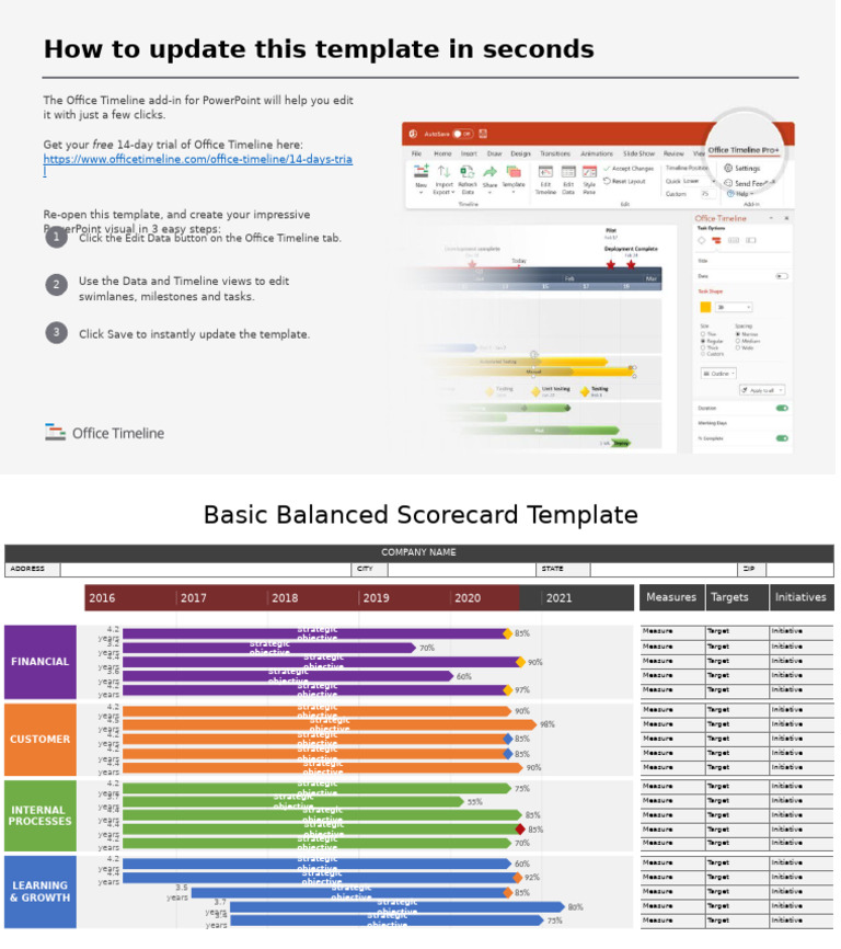 Basic Balanced Scorecard Template | PDF | Computing | Software