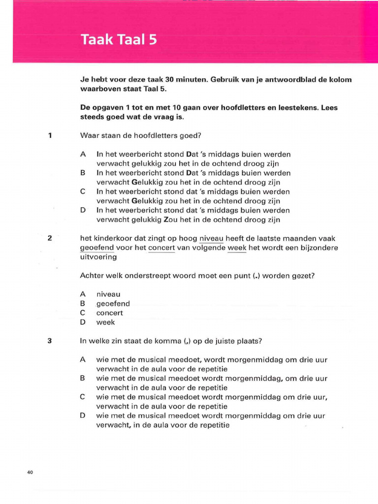 Cito Taal Deel 5 | PDF