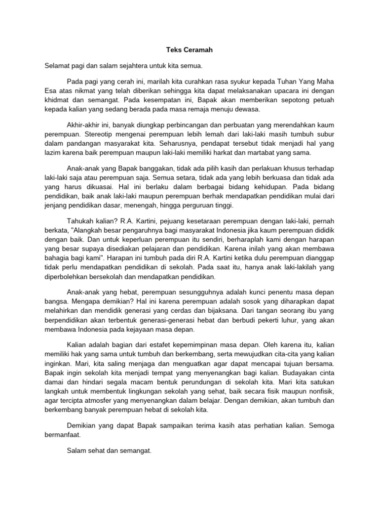 Teks Ceramah-1 | PDF
