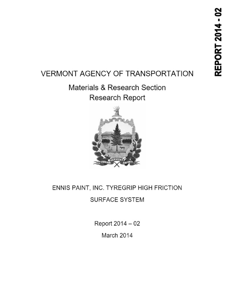 Ennis Paint, Inc. Tyregrip High Friction Surface System | PDF