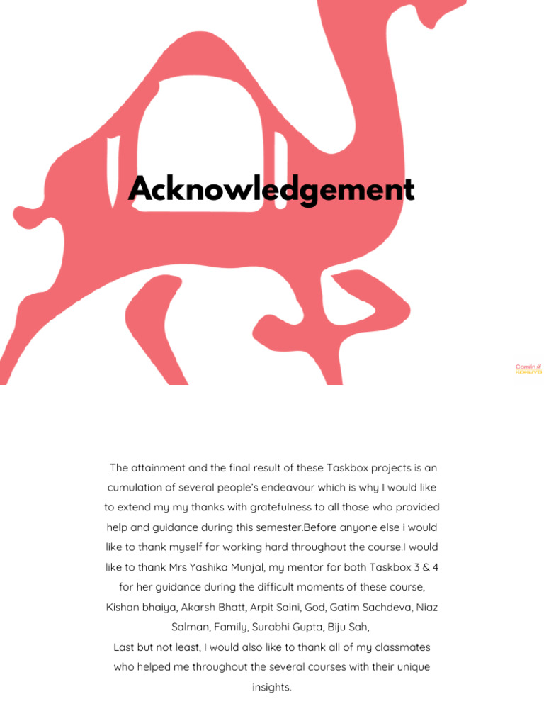 Acknowledgement 2 | PDF