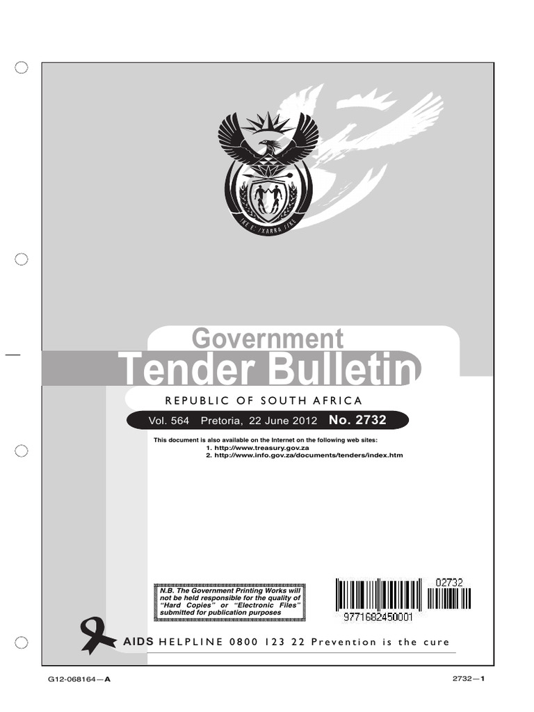 Tender Bulletin: Government | PDF