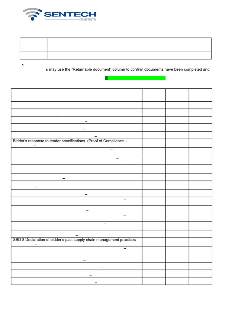 03 List of Returnable Documents | PDF