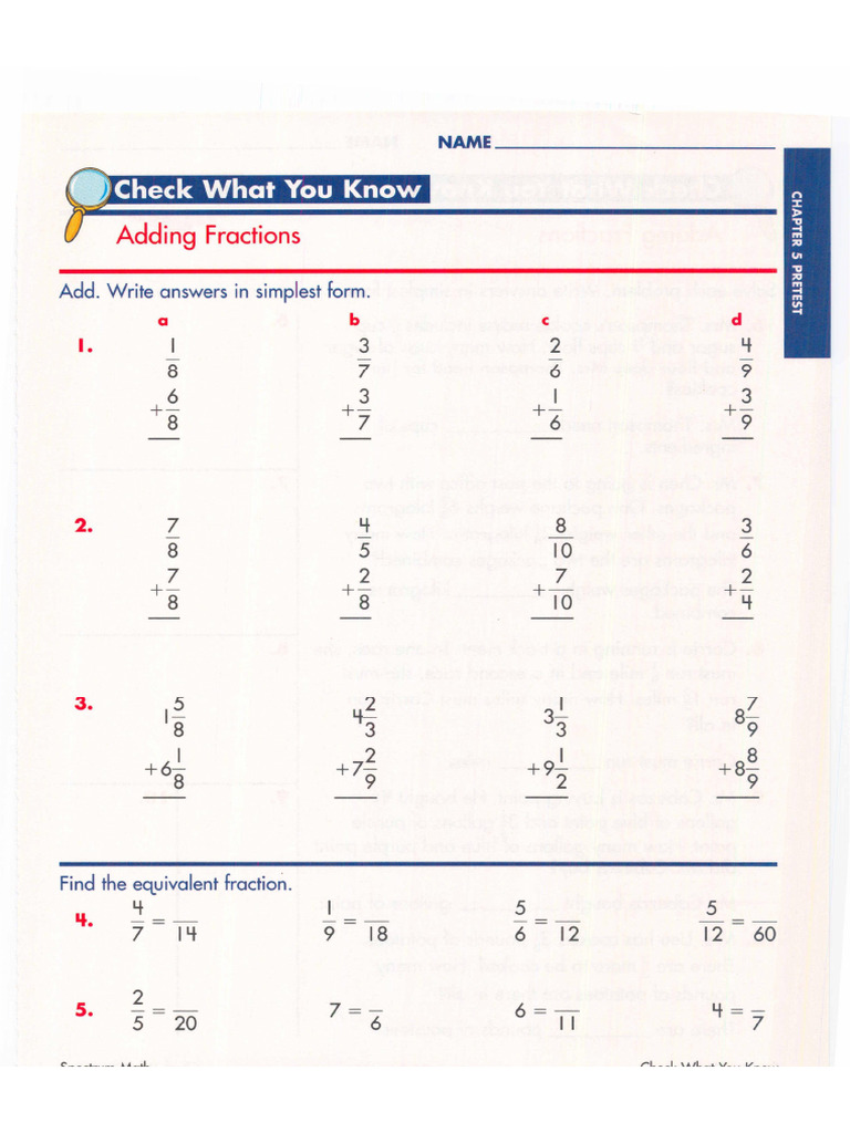 Spectrum Math Grade 5-2 | PDF