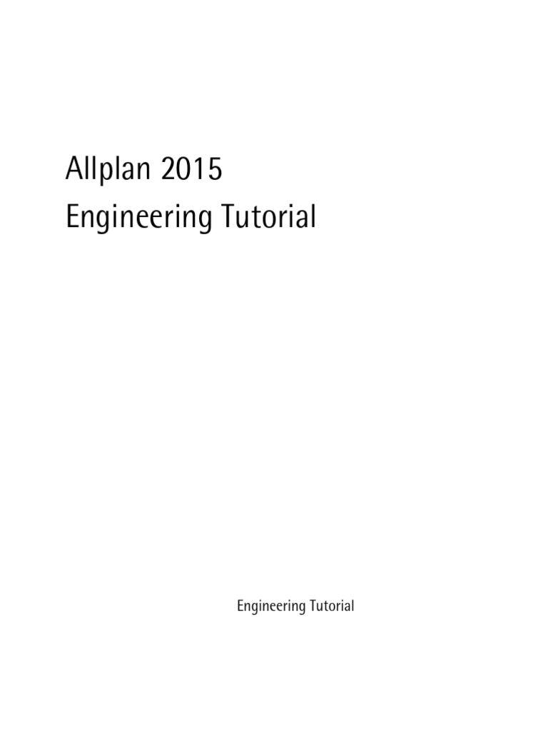 Allplan 2015 EngineeringTutl | PDF | Dialog Box | Button (Computing)
