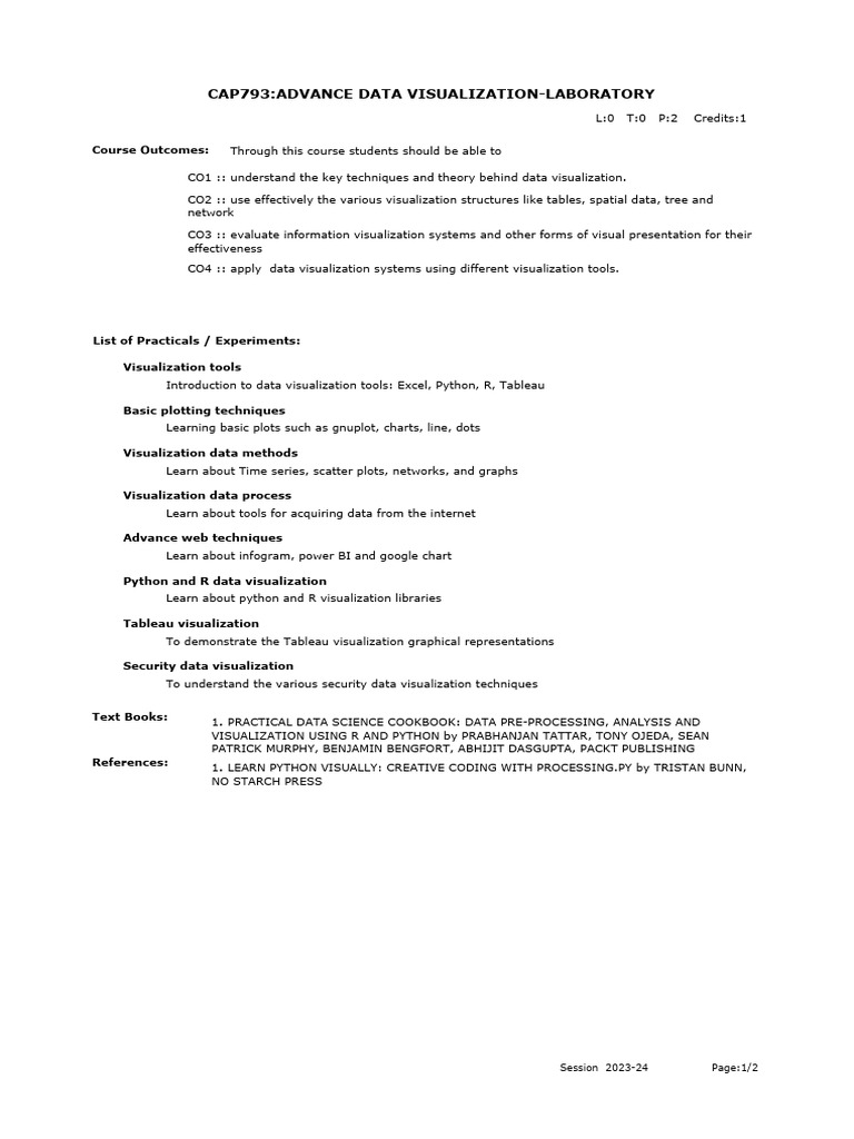 Advanced Data Visualization Lab | PDF