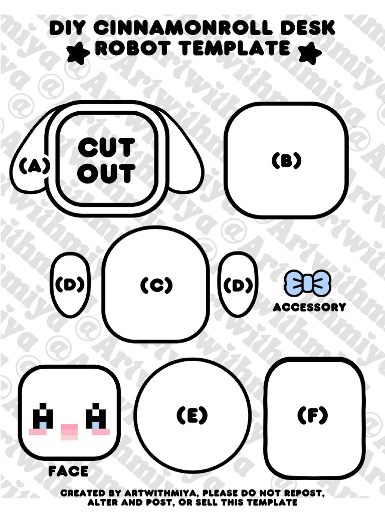 (Free) DIY Desk Robot Templates +3 Characters! | PDF