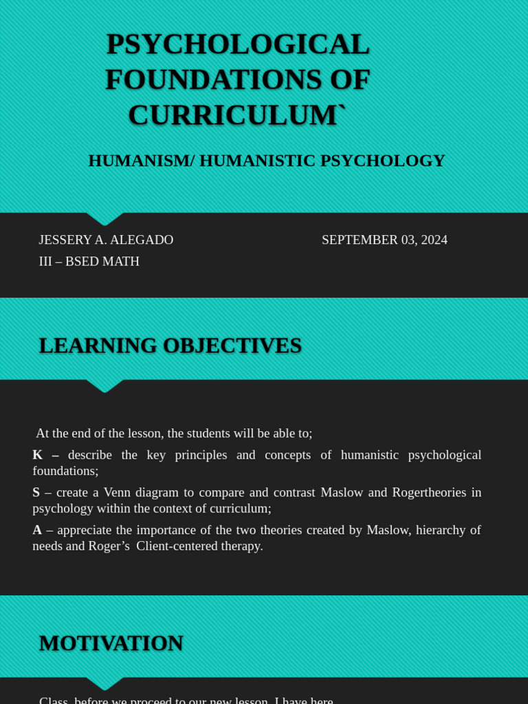 Humanistic Psychology | PDF | Self Actualization | Humanistic Psychology