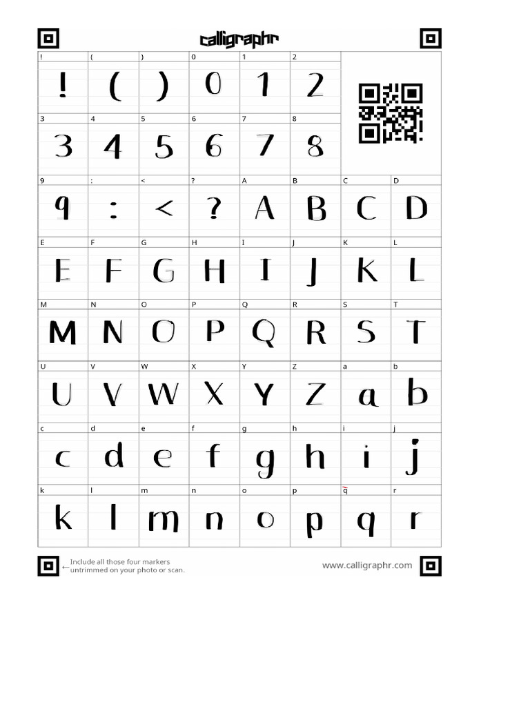 Calligraphr-Template | PDF