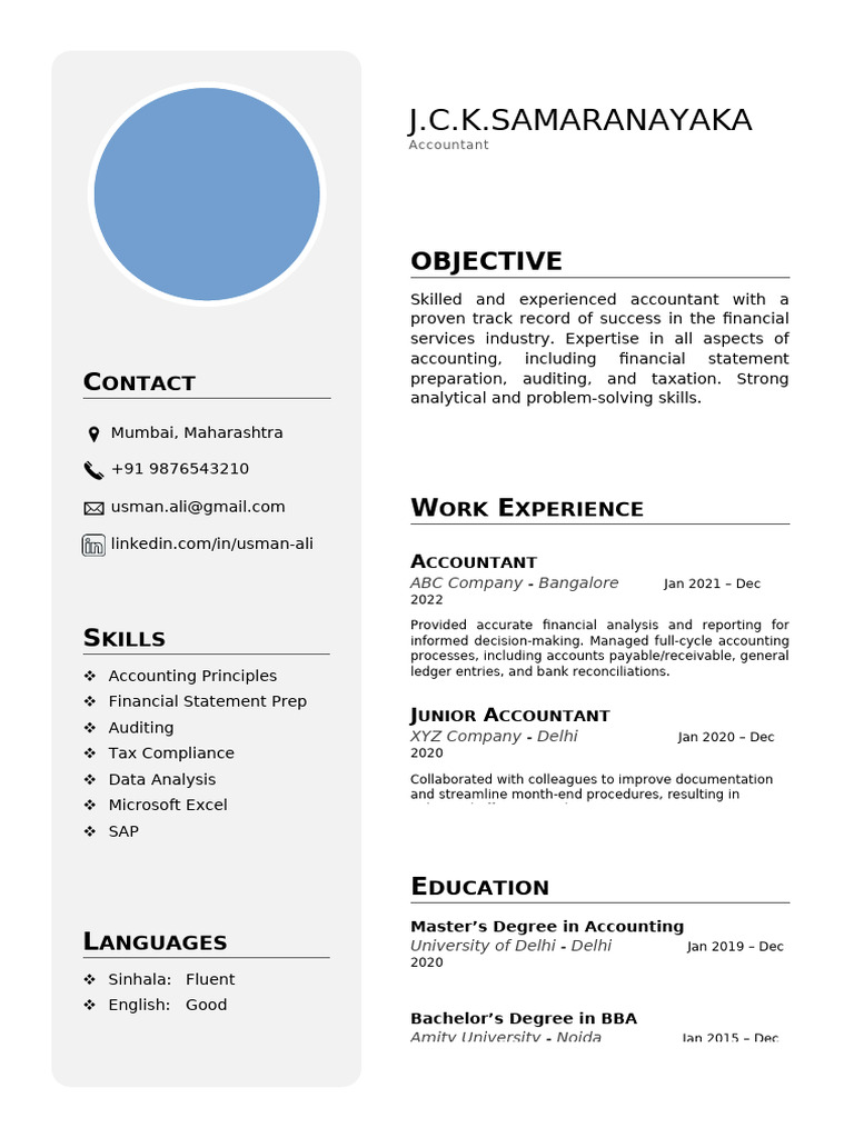 Minimalist Resume Template | PDF | Career & Growth | Business