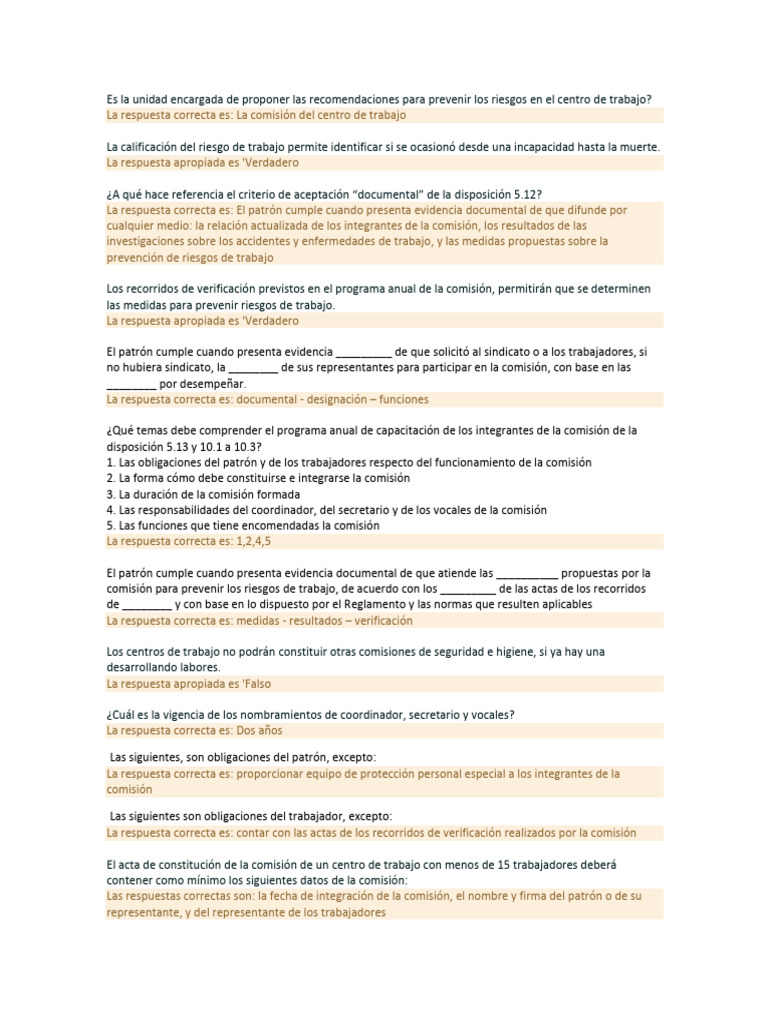 Procadist NOM 019 STPS 2011 Respuestas | PDF | Crecimiento personal y ...
