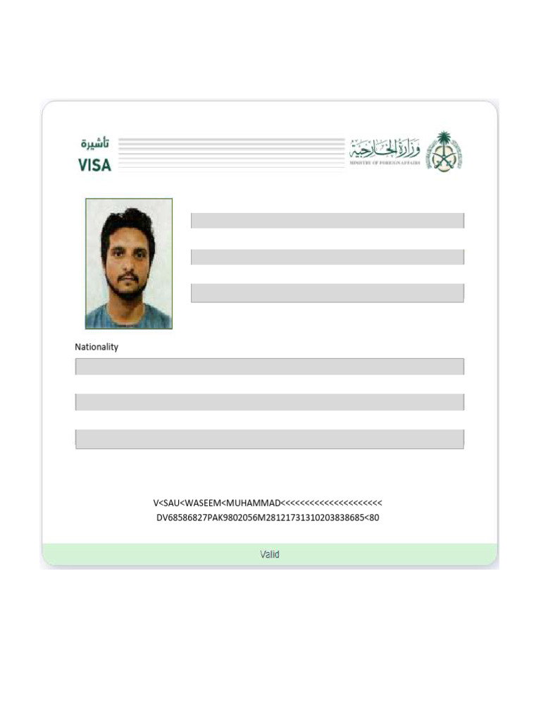 Saudi Arabia Visa Information | PDF
