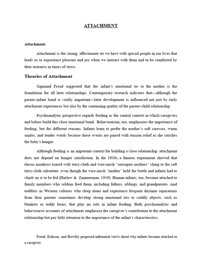 Understanding Attachment Theories | PDF | Attachment Theory | Infants